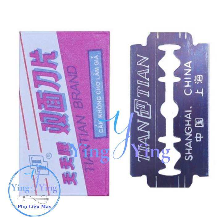 Dao Lam, Lưỡi Lam Tím Tian Tian - 1 hộp 10 lưỡi siêu rẻ tiện dụng ...