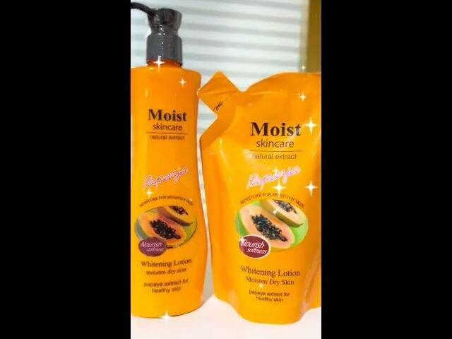 MOIST Skin Care Milk & Papaya Moisturizing Whitening Lotion Body Lotion ...