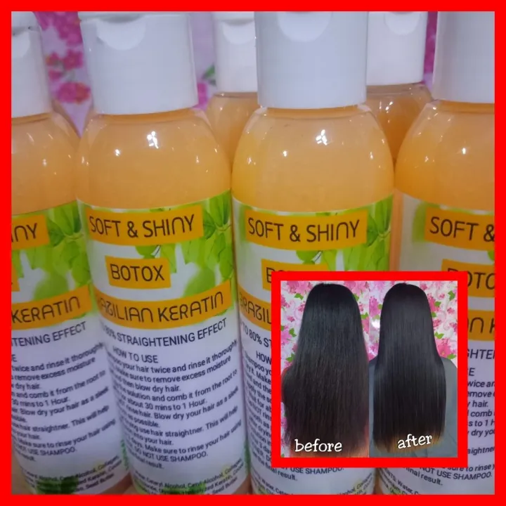 100ml soft and shiny botox hair brazillian up to 80%hair straightening ...