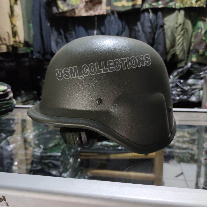 helm 3 in 1 - helm tempur hijau army - helm tni | Lazada Indonesia