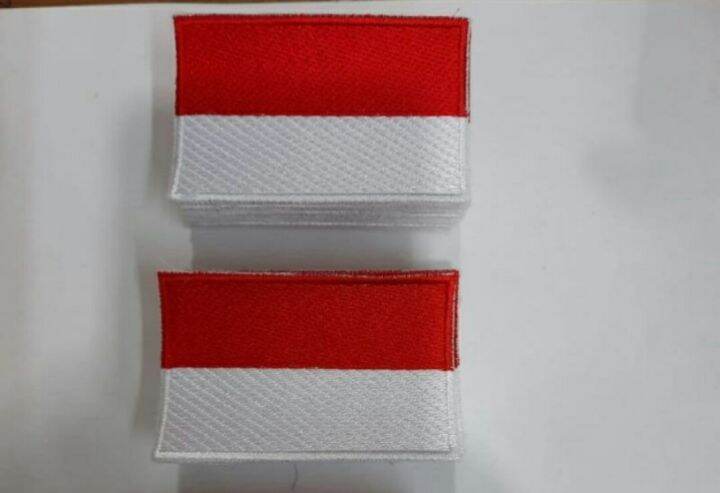 Badge logo bendera merah putih bordir computer | Lazada Indonesia