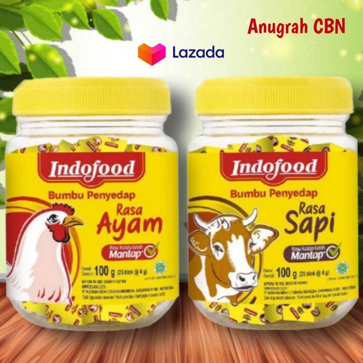 BUMBU KALDU INDOFOOD BLOK RASA AYAM/SAPI 100 GRAM ISI 25 BLOK | Lazada ...