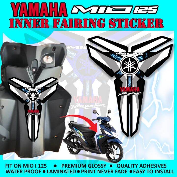 Yamaha Mio i 125 Inner Fairing Sticker /Mio i 125 Accesories/ Mio i 125 ...