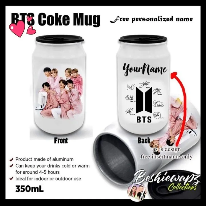kpop Love Coke Mug with Box butter btS | Lazada PH