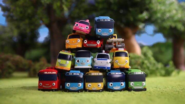 TAYO The Little Bus Toys Set Tayo Bas Mainan Tayo Kereta Tayo ...