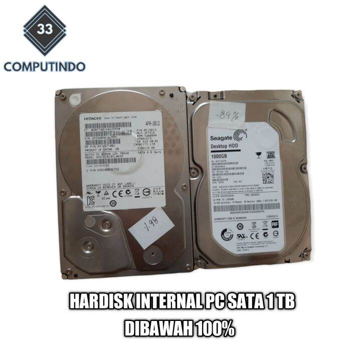 Hardisk Hdd Internal Sata PC CCTV 1000 GB / 1 TB Sentinel 100% ...