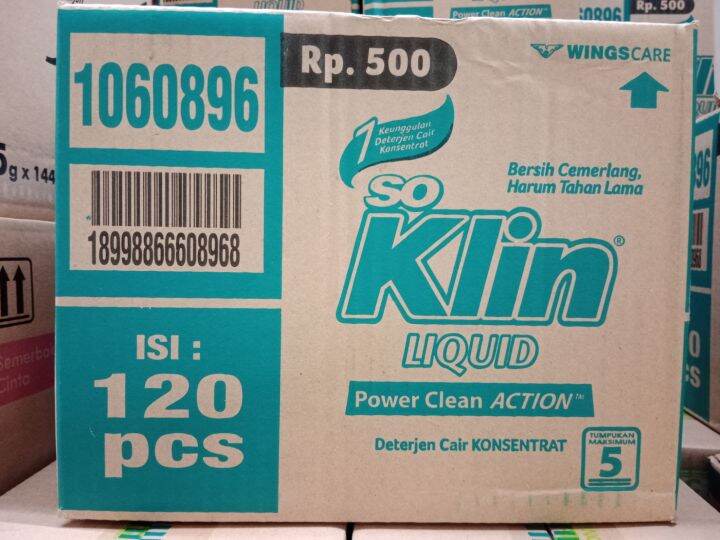 SO KLIN / Soklin LIQUID CAIR SACHET 1DUS / KARTON ALL VARIAN (500) ISI ...