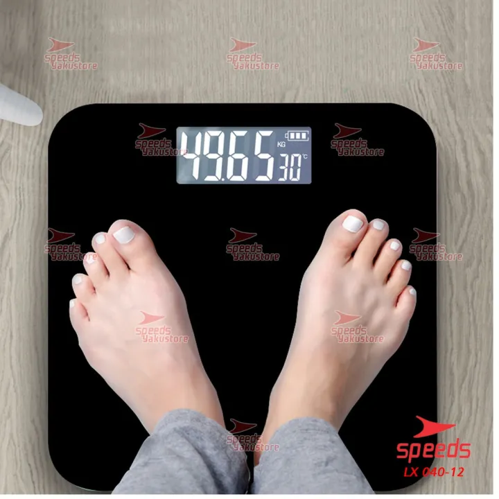 Timbangan Badan Digital Hitam 180 KG Timbangan Dewasa Timbangan ...