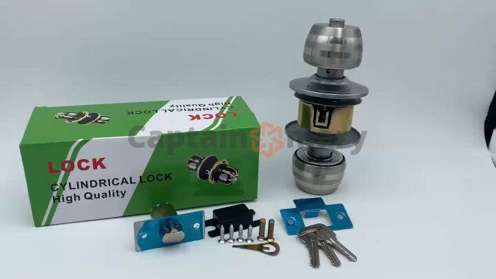 Door Knob Stainless Steel Spherical Doors Lock (With 3 Steel Keys Included) | Lazada PH