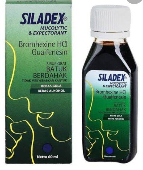Siladex hijau mukolitik expectoran sirup obat batuk berdahak 60ml ...