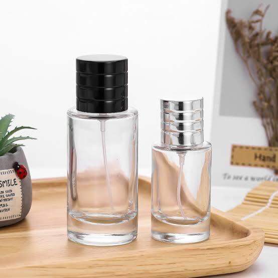 Botol parfum kaca bening, tutup magnetis wadah kosong 50ml | Lazada ...