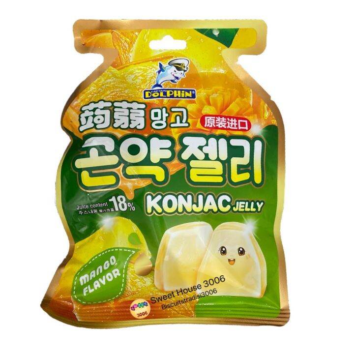 Captain Dolphin 10pcs x 20g Konjac Jelly Mango Flavour Ready Stock ...