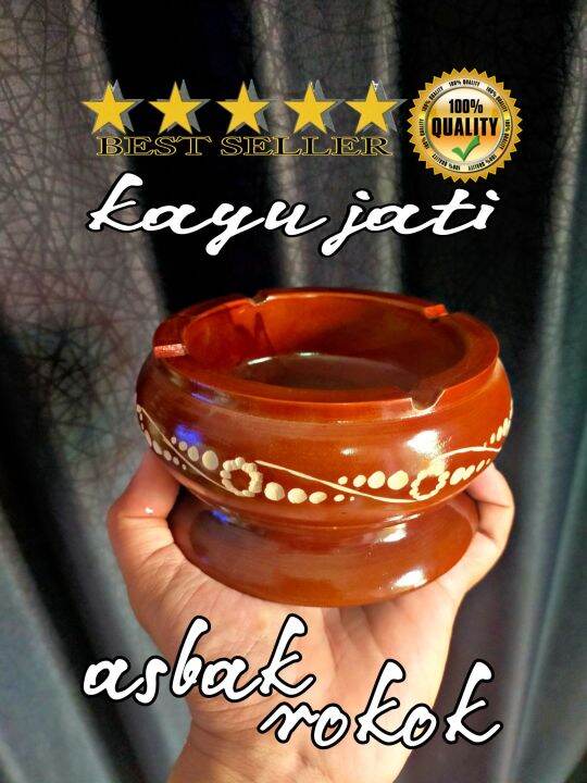 asbak rokok unik kayu jati | Lazada Indonesia