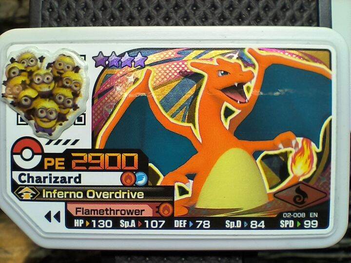 Pokemon Gaole Original 4 stars Disc 02-008 Charizard with Z-Move ...