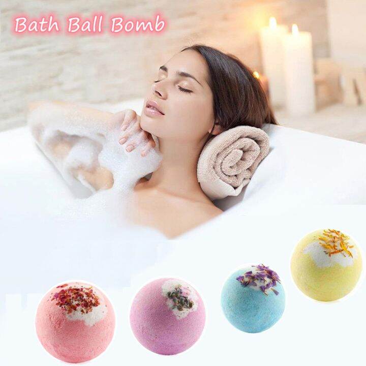 100g 1/4pcs Bath Bombs Bubbles Bath Salts Ball Herbal Essence Children ...