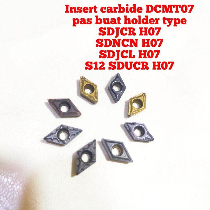 Dcmt07 Insert Carbide Inserts Bubut Mata Bubut Pahat Bubut Bukan Dcmt11
