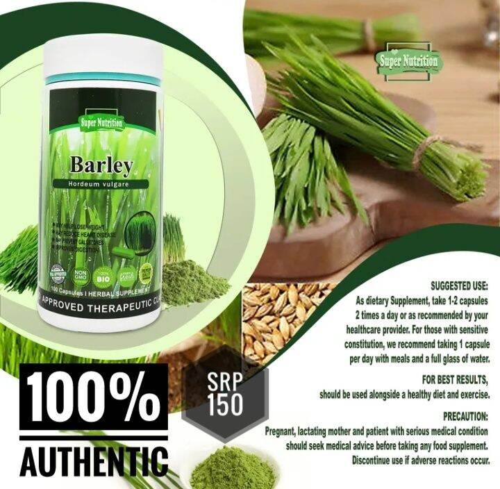Barley Herb Organic Capsule 100s Authentic Supplement | Lazada PH
