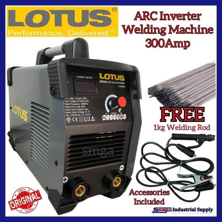 LOTUS 300A IGBT ARC Inverter Welding Machine LT300ESX (Free Welding Rod ...