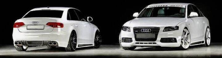 Audi A4 B8 rieger reiger bodykit body kit front side rear skirt lip ...