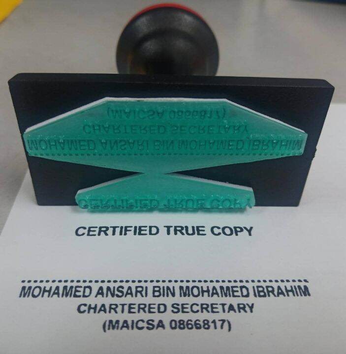 RUBBER STAMP: COP GETAH / COP COMPANY / COP NAMA / ADDRESS CHOP | Lazada