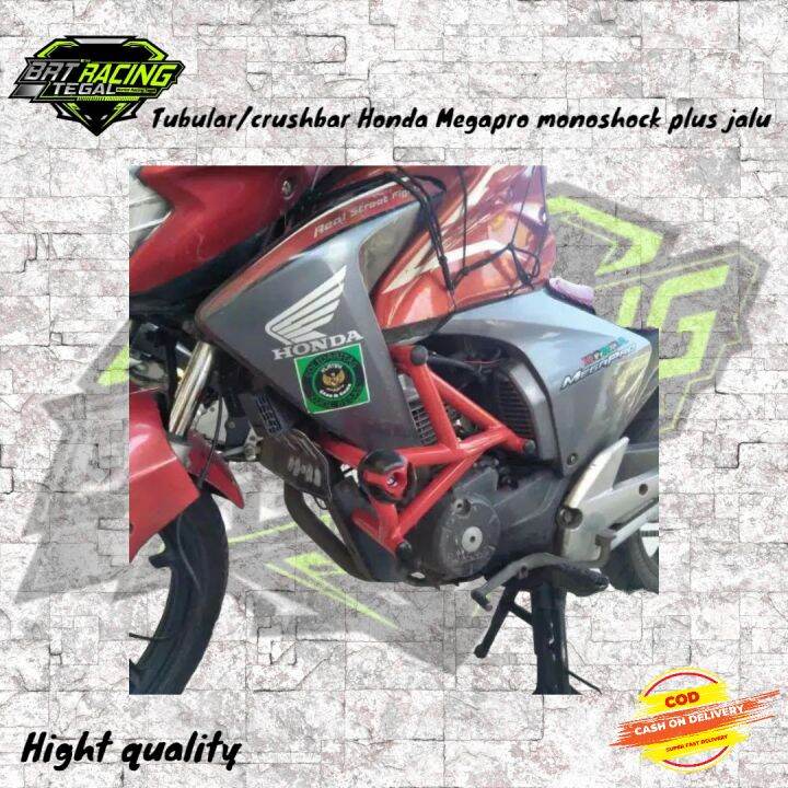 tubular motor Honda Megapro monoshock plus jalu slider crushbar motor ...