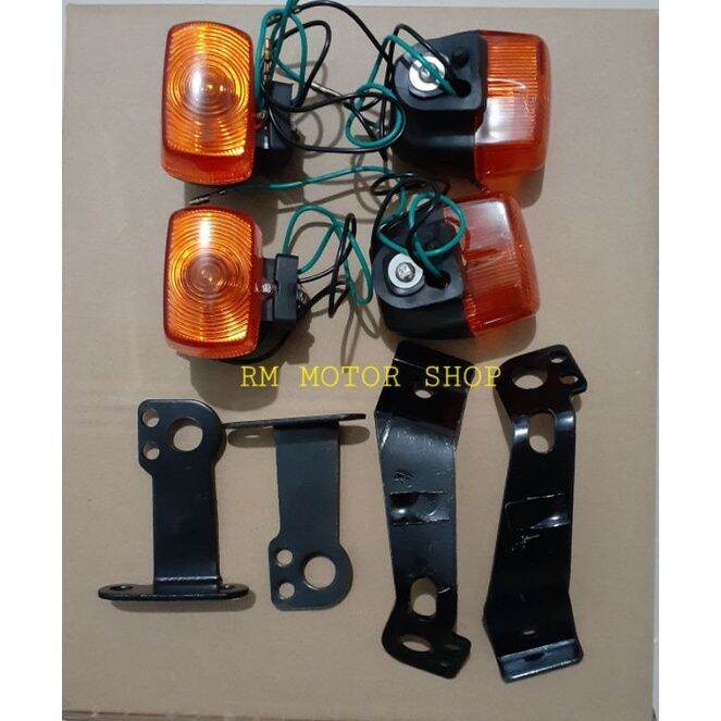 WINKER LAMP / SIGNAL LIGHT WITH BRACKET TMX125/155 / RUSI TC125/150 ...