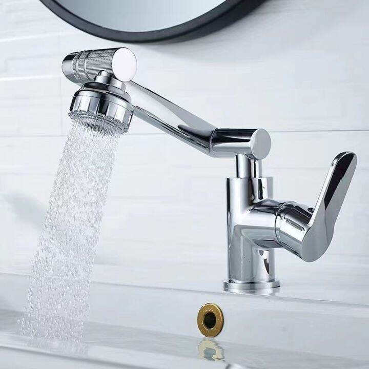 KOTOT 1080 Swivel Bathroom Faucet Dual mode Outlet Hot and Cold Faucet ...