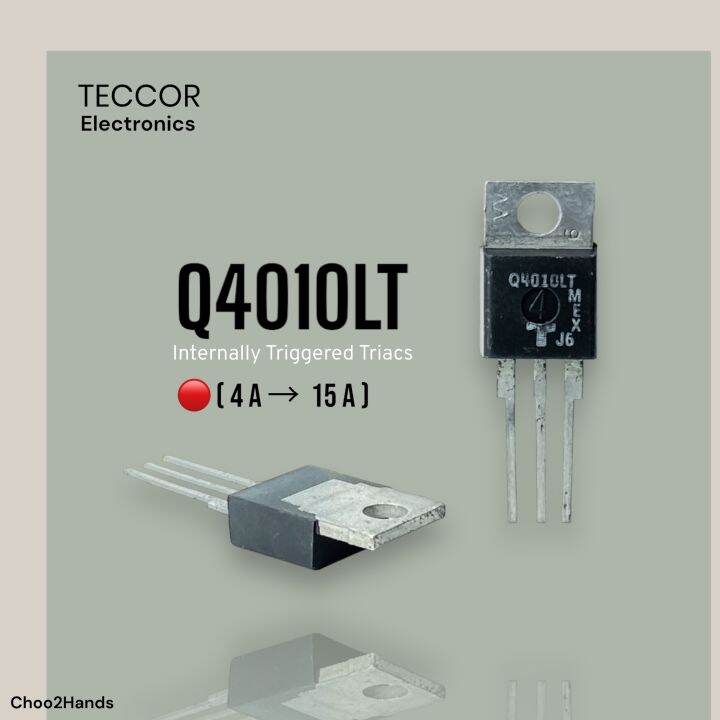 Q4010LT TRIAC THYRISTOR 400V 10A 33/43V TECCOR Electronics TO-220AB | Lazada.co.th