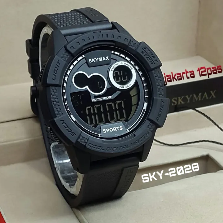 JAM TANGAN SKYMAX SKY-2028 RUBBER ANTI AIR DAN TAHAN BEKU | Lazada Indonesia