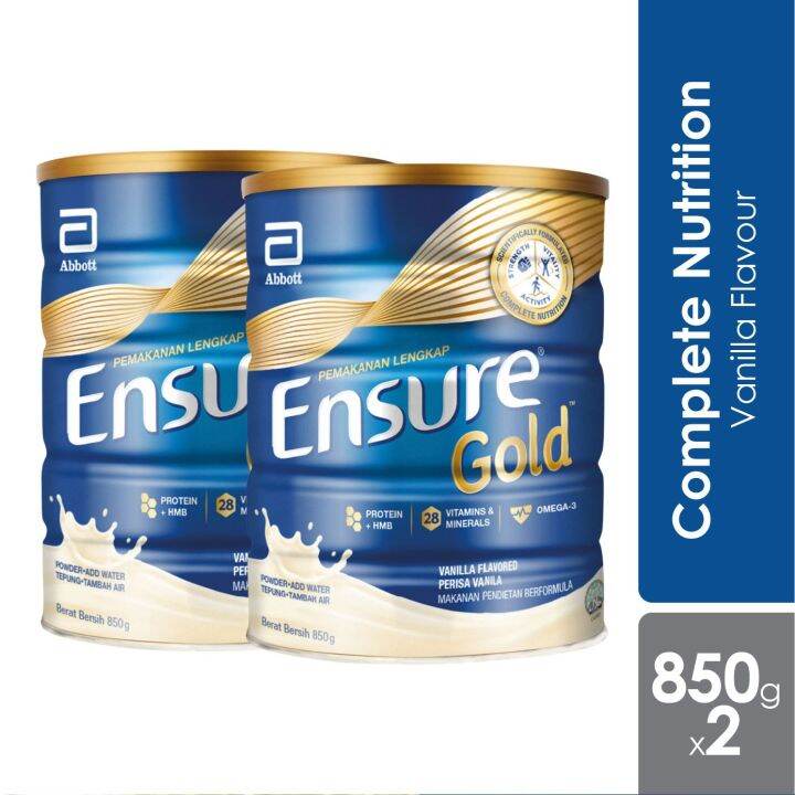 Ensure Gold Vanilla Powdered Milk (2 x 850g) | Lazada PH