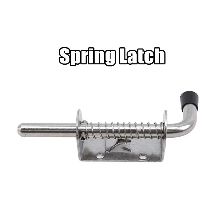 304 Stainless Steel Heavy Duty Spring Latch Lock L Type Barrel Bolt ...