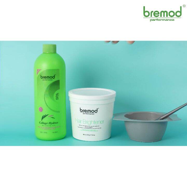 Bremod Performance Hair Brightener 500g + Hydrox oxidant cream 1000 ml ...