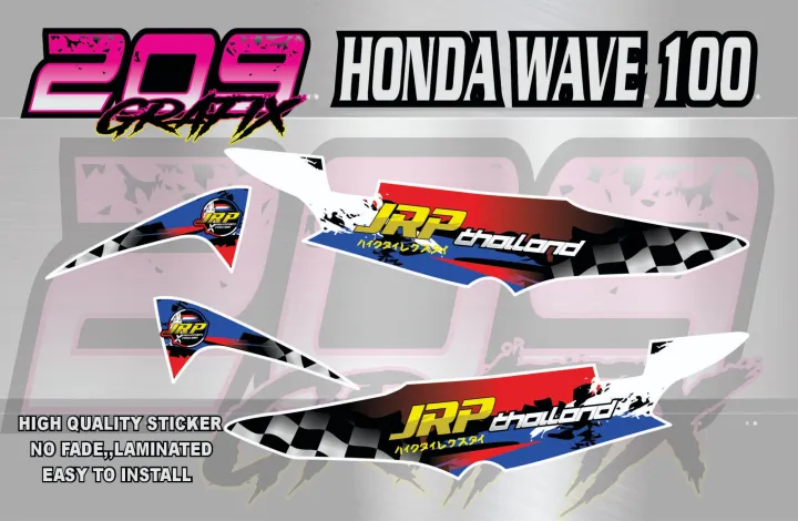 HONDA WAVE STICKER DECALS | Lazada PH