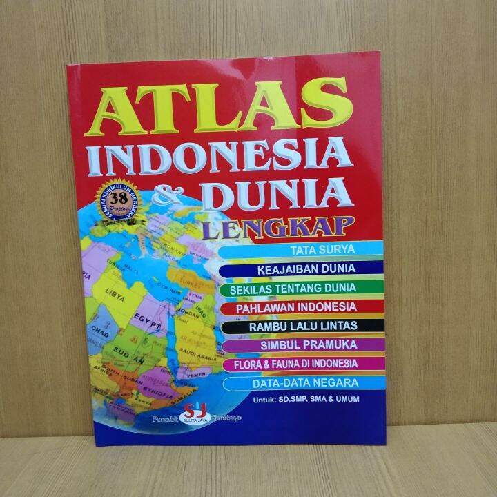 Atlas Indonesia Dan Dunia 38 Propinsi Lengkap Sesuai Kurikulum Merdeka ...
