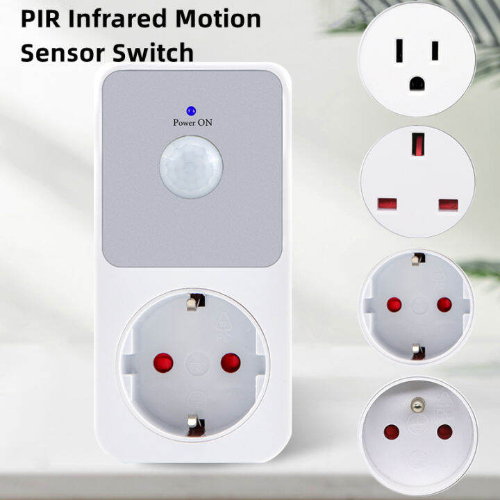 Pir Sensor Socket Lamp Holder 110 240v Pir Infrared Detection 120