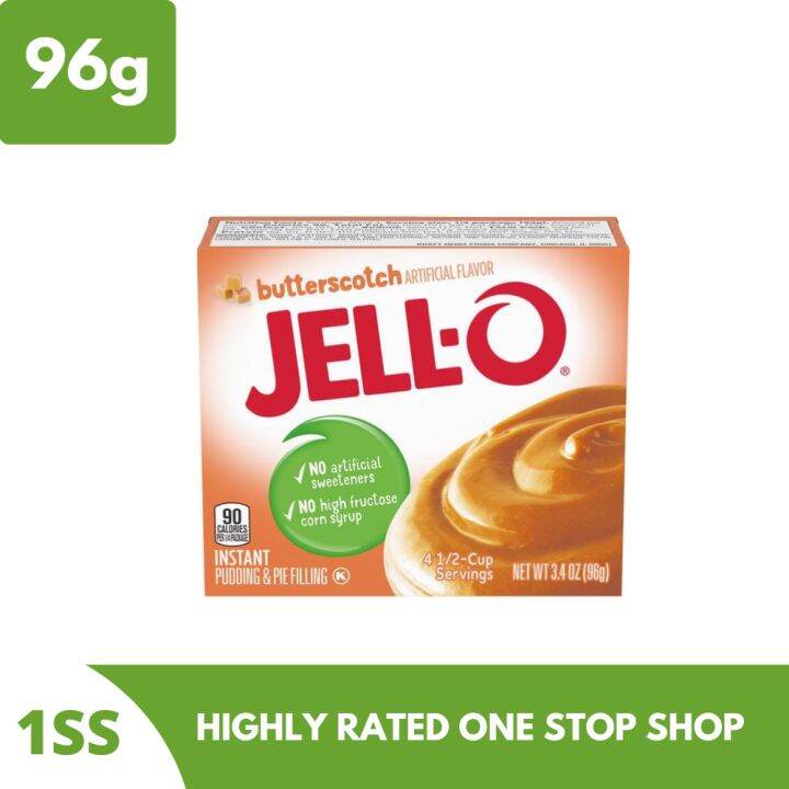 JELL-O Butterscotch Flavor Instant Pudding, 96g | Lazada PH