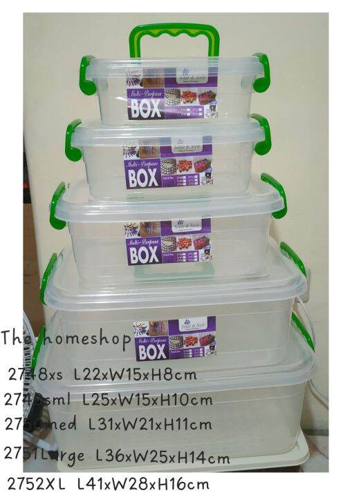 TRANSPARENT STORAGE CONTAINER/STACKABLE ORGANIZER | Lazada PH