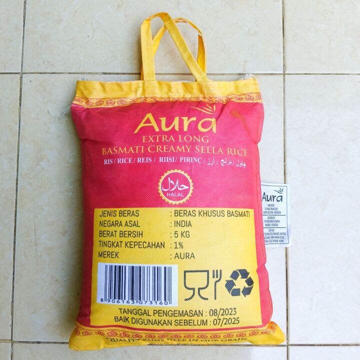 Beras Basmati 5kg / Basmati rice 5 kg / Beras Basmati Aura 5kg / Beras ...