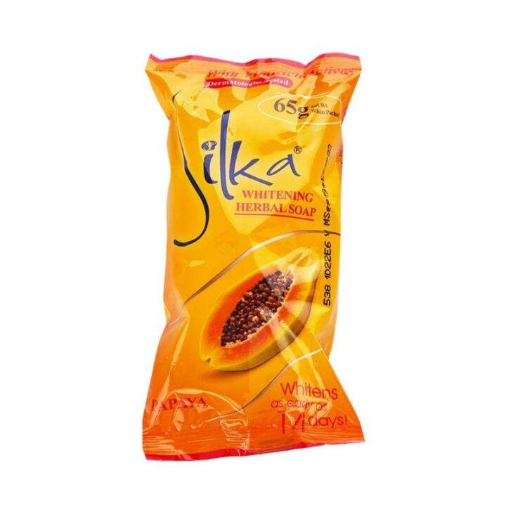 Silka Whitening Papaya Herbal Soap 65g | Lazada PH