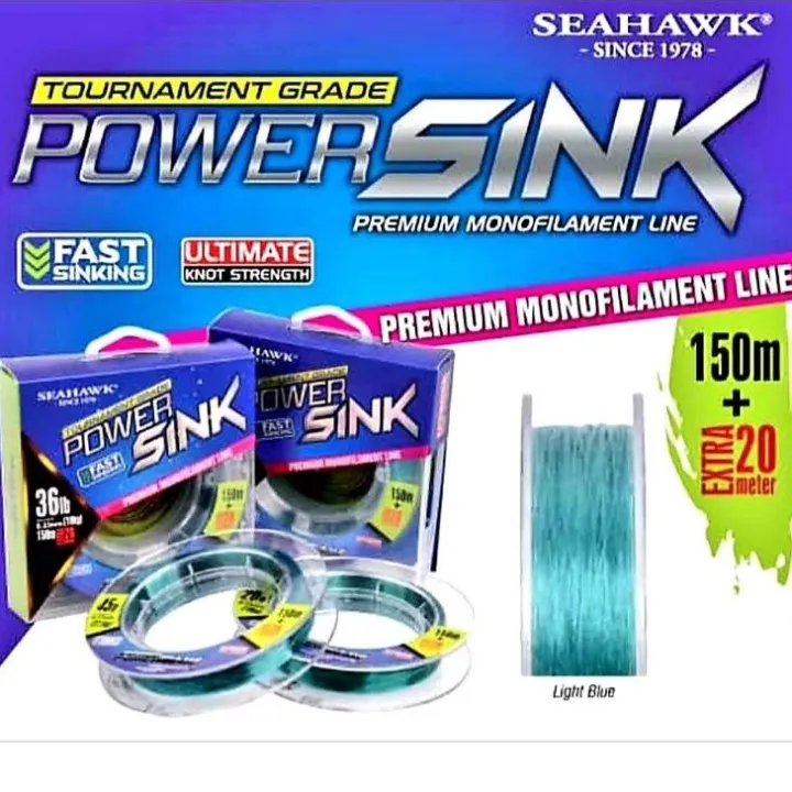Senar seahawk power sink 150m + 20M | Lazada Indonesia