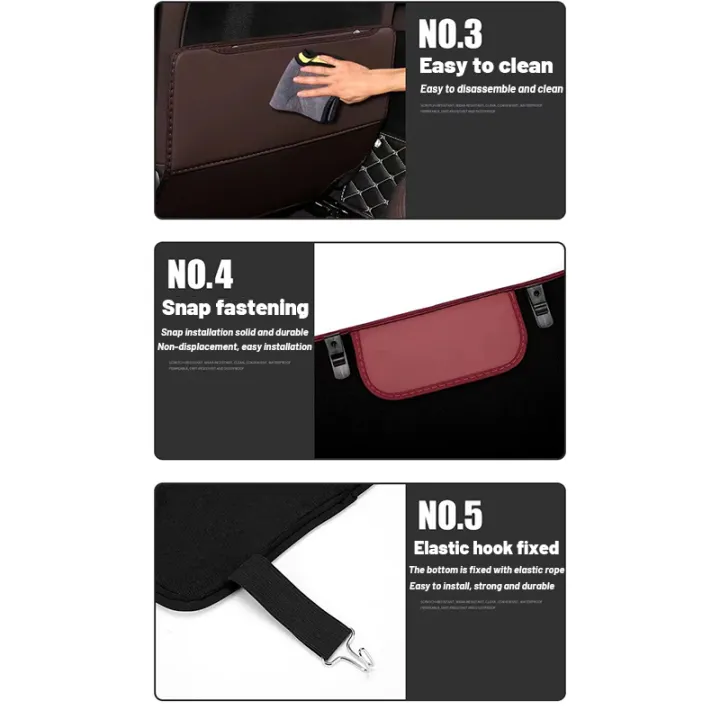 ที่มีคุณภาพสูงรถที่นั่งกลับต่อต้านเตะ Pad หนังกันน้ำรถที่นั่งกลับที่ ...