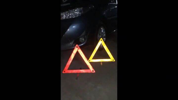 Early Warning Device Parking Triangle Warning Car Device Triangle ...