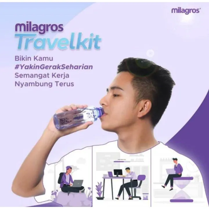 1 botol 250 ml Ori dan Ready air Mila gross# Travel Size ukuran baru ...