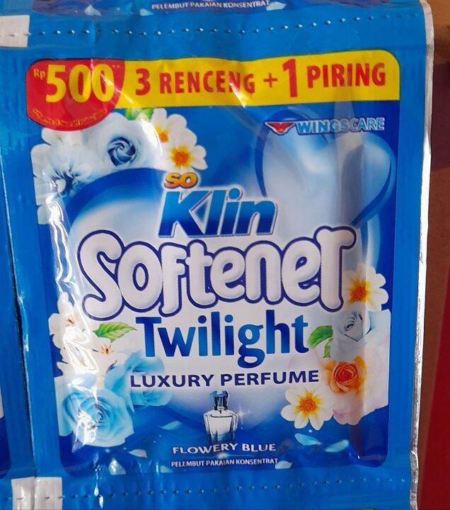 SO Klin Softener Twilight Luxury Parfume Flowery Blue 12 sachet, 14ml ...