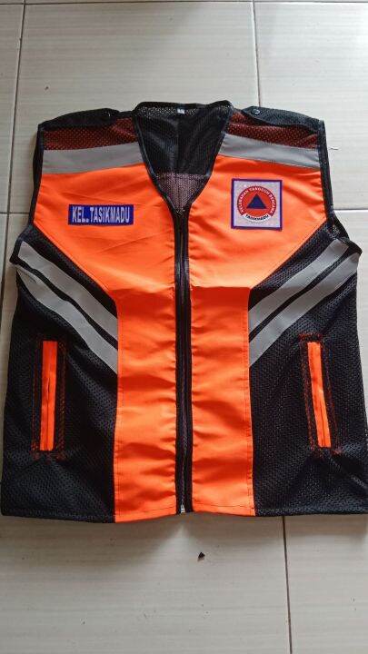 rompi taslan logo sablon. farkir dishub. safety | Lazada Indonesia