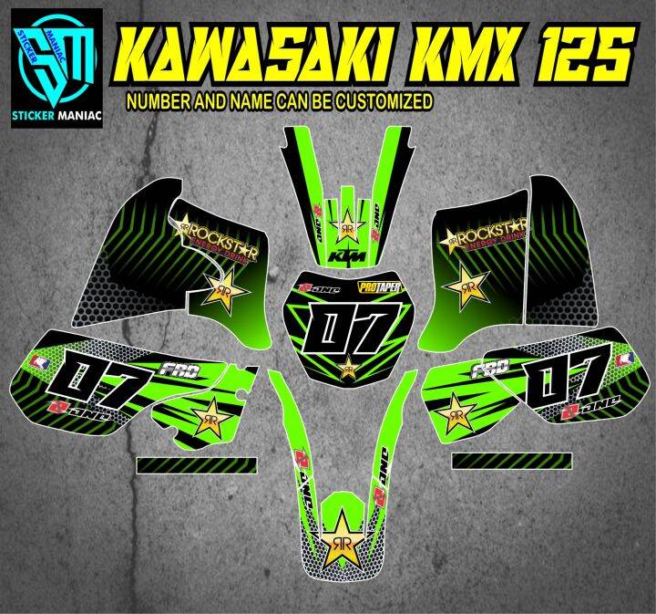 kawasaki kmx 125 full body decals | Lazada PH