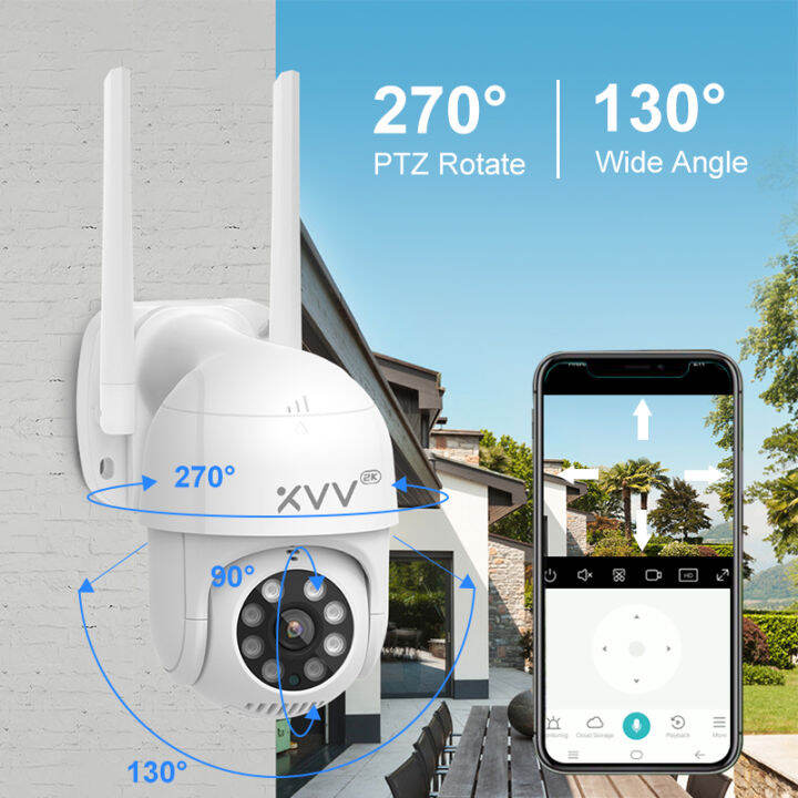 100% Original For Xiaovv Smart P1 Outdoor Camera 2K 1296P 270° PTZ ...