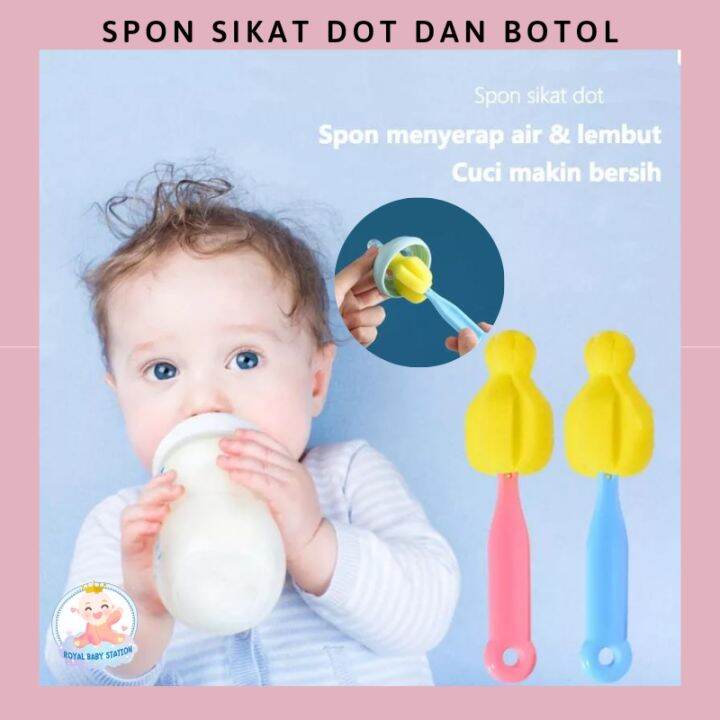 Sikat Spon Dot dan Botol Susu Simple Satuan | Lazada Indonesia