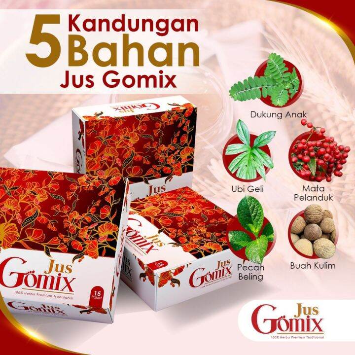 [TAK SERET KAKI] Jus Gomix - Herba Penawar Gout Sendi Kronik Tradisional Terbaik Mujarab Orang ...