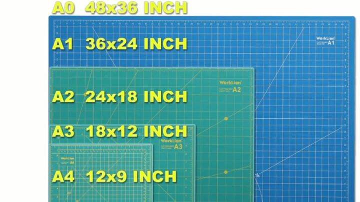 Hightune A2/A3/A4 Cutting Mat Self-Healing PVC Pad Double-sided ...